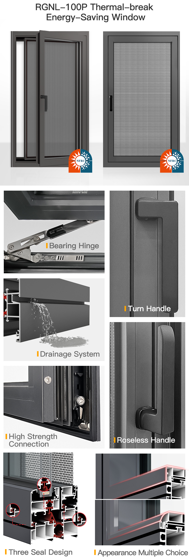 RGNL-100P Series Energy-Saving Window - Rogenilan