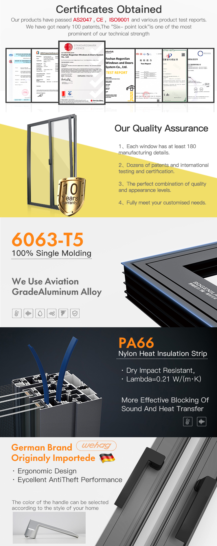 RGNL-100P Series Energy-Saving Window - Rogenilan